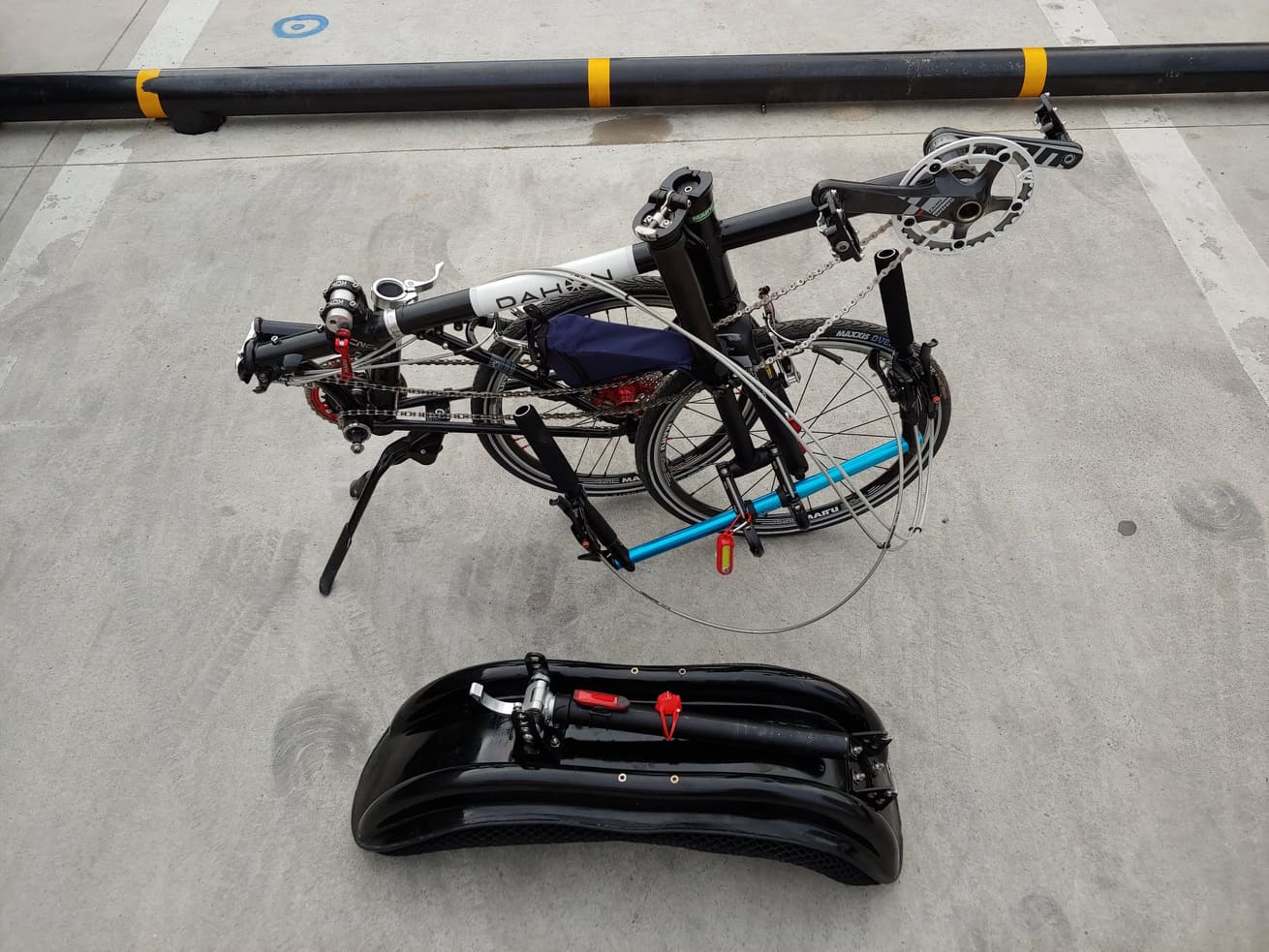 Conversion of Dahon into recumbent folding bike | Recumbent.news