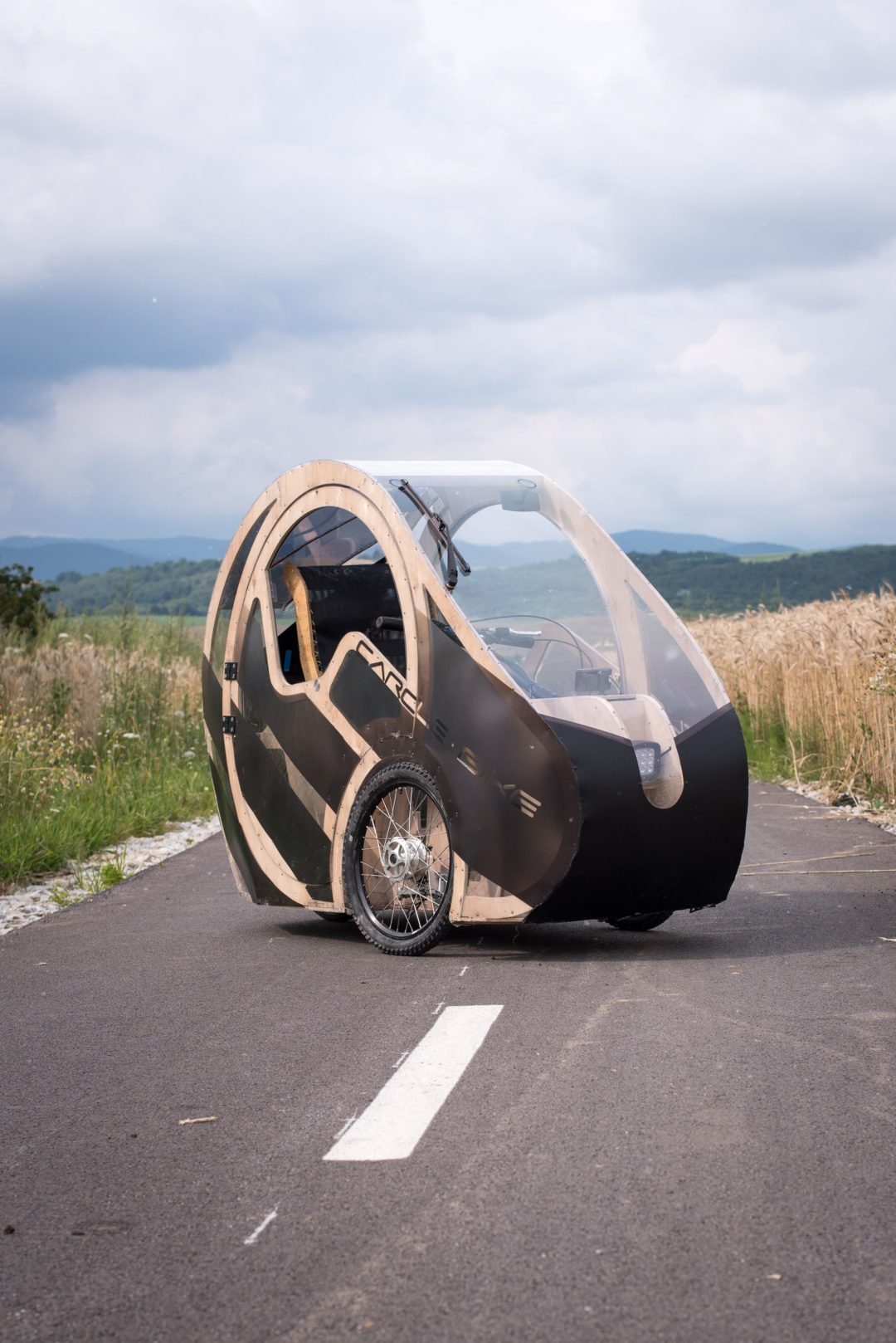 Plywood velomobile from Slovakia – The Carcle Bike | Recumbent.news